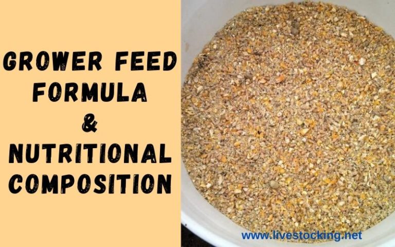 Grower Feed Formula & Nutritional Composition